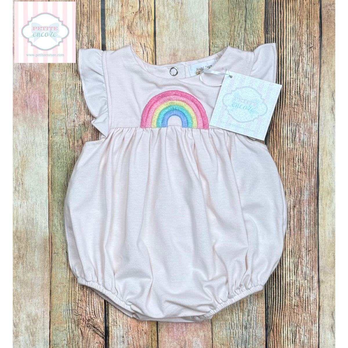 Angel Dear rainbow themed one piece 3-6m – Petite Encore