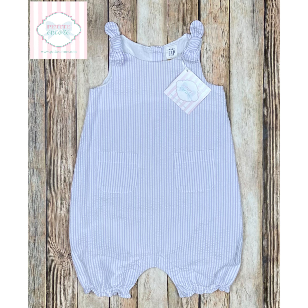 Seersucker one piece by Baby Gap 6-12m – Petite Encore