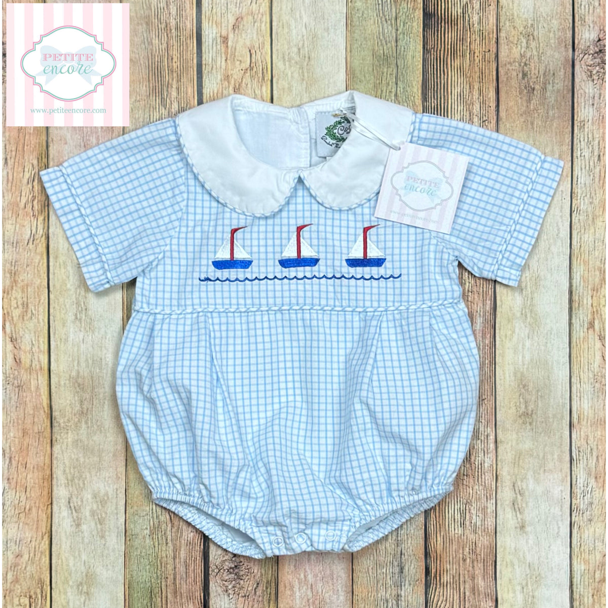Cecil & Lou sailboat themed one piece 6m – Petite Encore