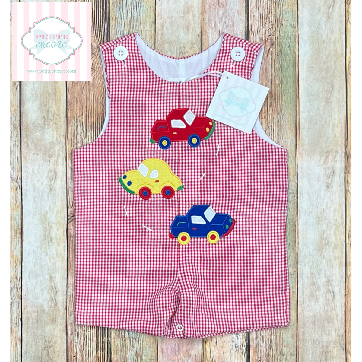 Kelly’s Kids car themed one piece 6m – Petite Encore