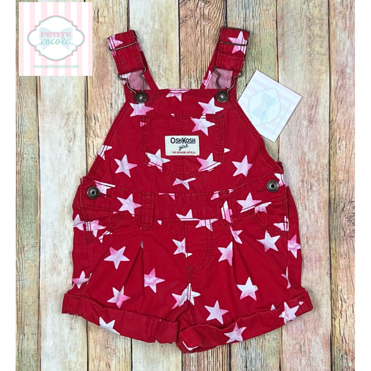 OshKosh star themed overalls 9m – Petite Encore
