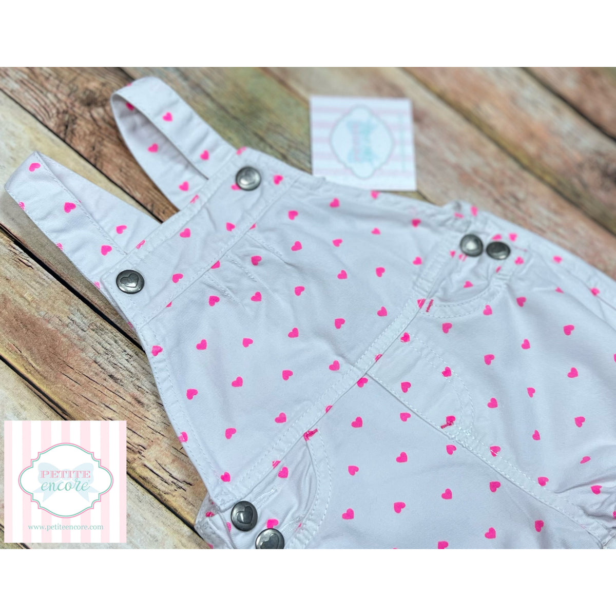 Heart themed overalls 12-18m – Petite Encore