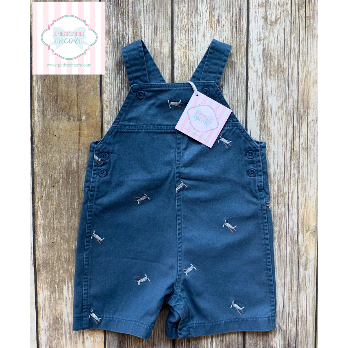 Airplane themed overalls 12m – Petite Encore